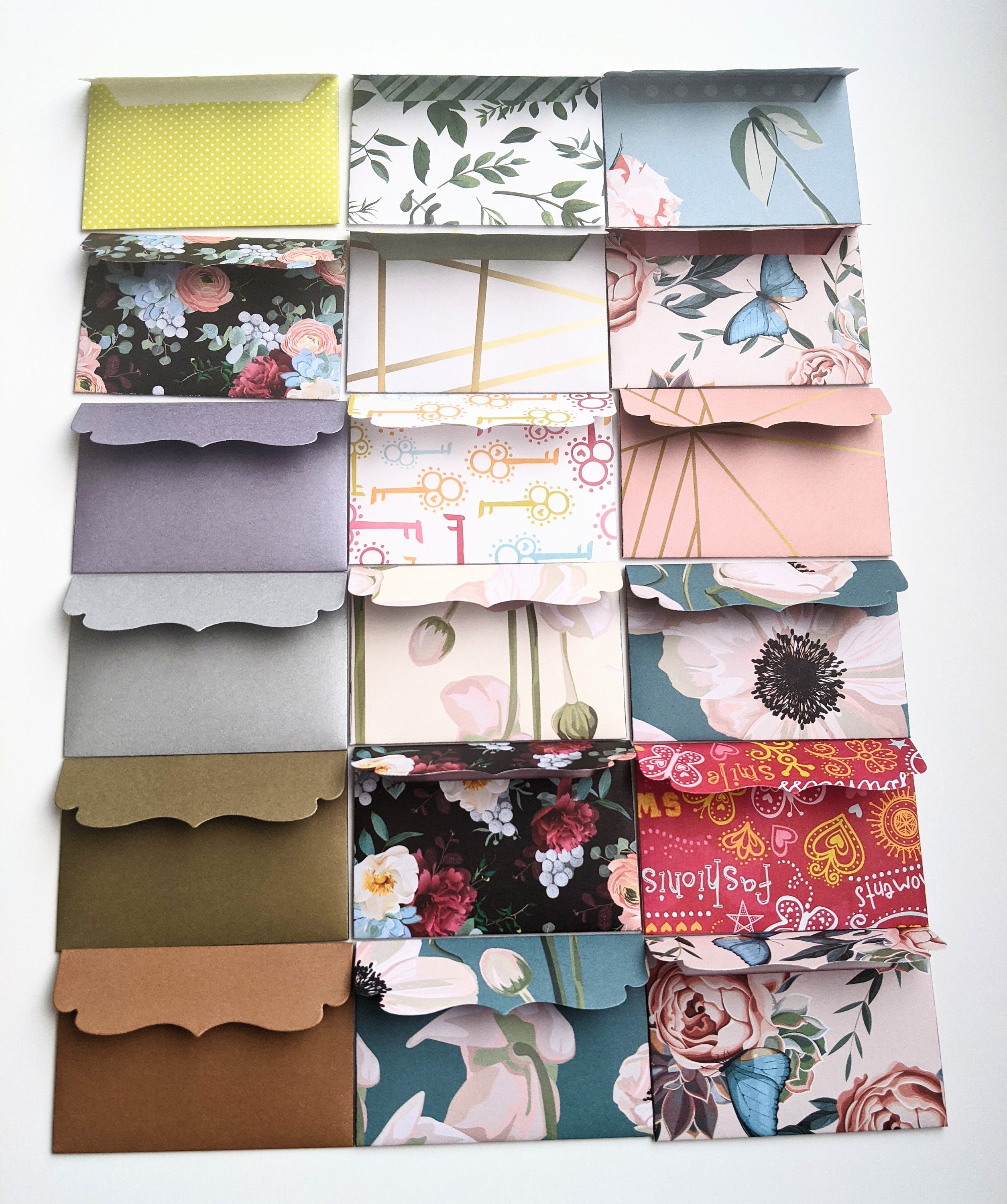 Assorted Mini Envelopes / Mini Cards / Note Cards / Blank | Etsy