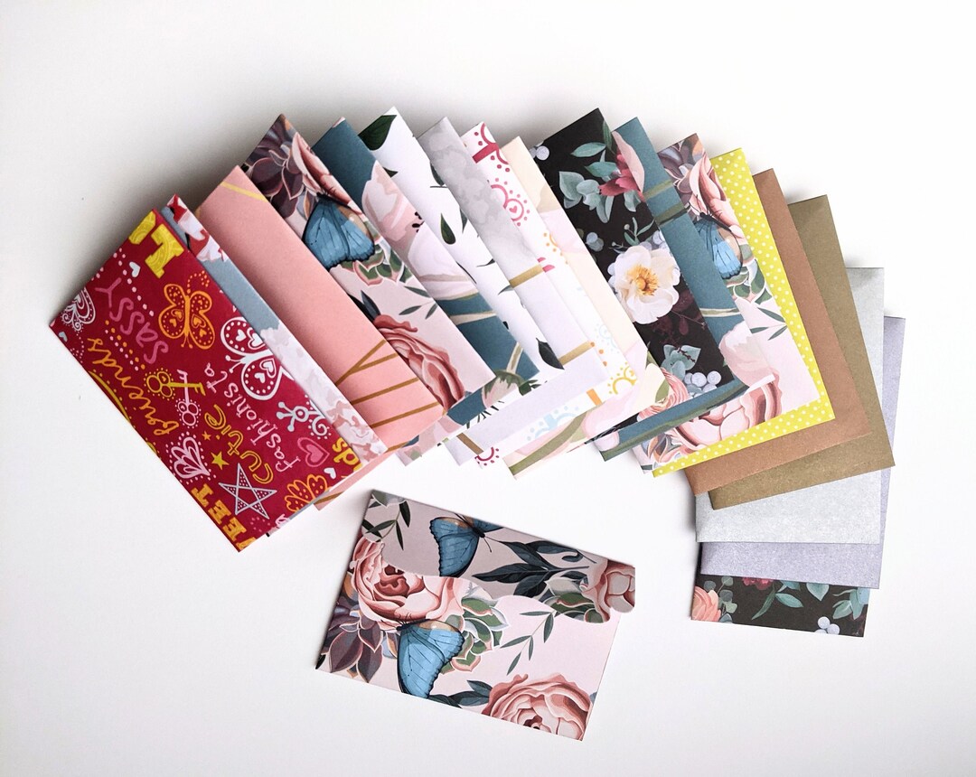 Assorted Mini Envelopes / Mini Cards / Note Cards / Blank Cards / Gift ...