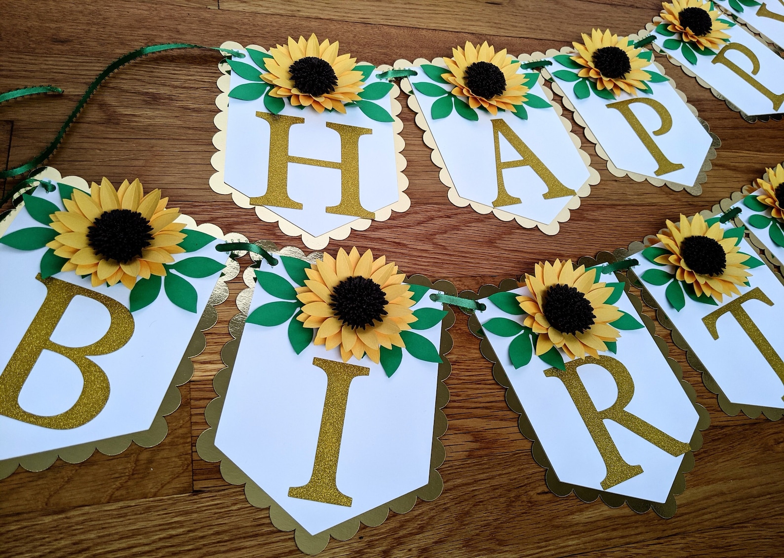 Personalized Sunflower Birthday Banner Birthday Decor Bridal - Etsy