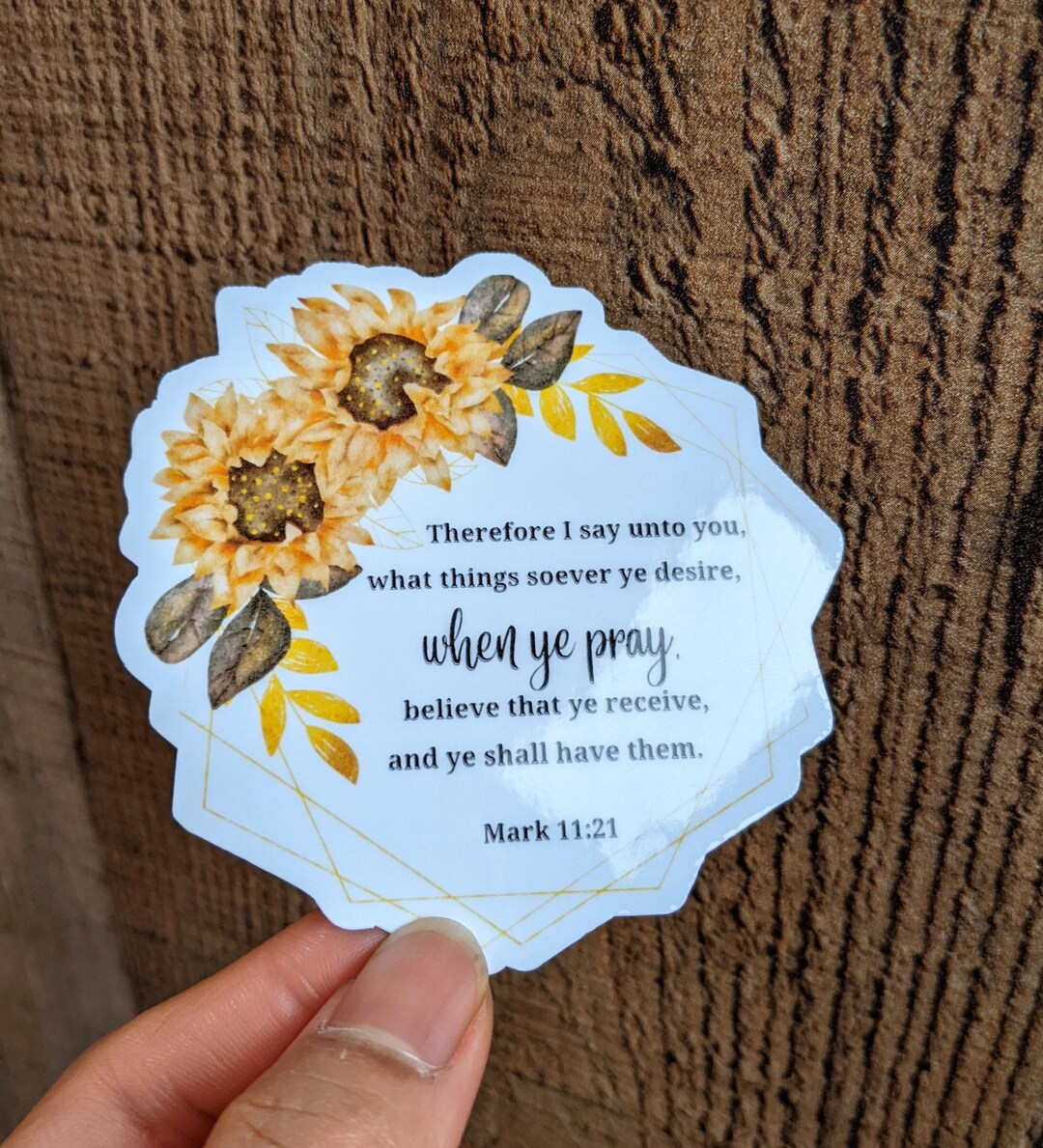 Customize Bible Verse Vinyl Sticker Scripture Stickers Laptop Sticker Tumbler Stickers