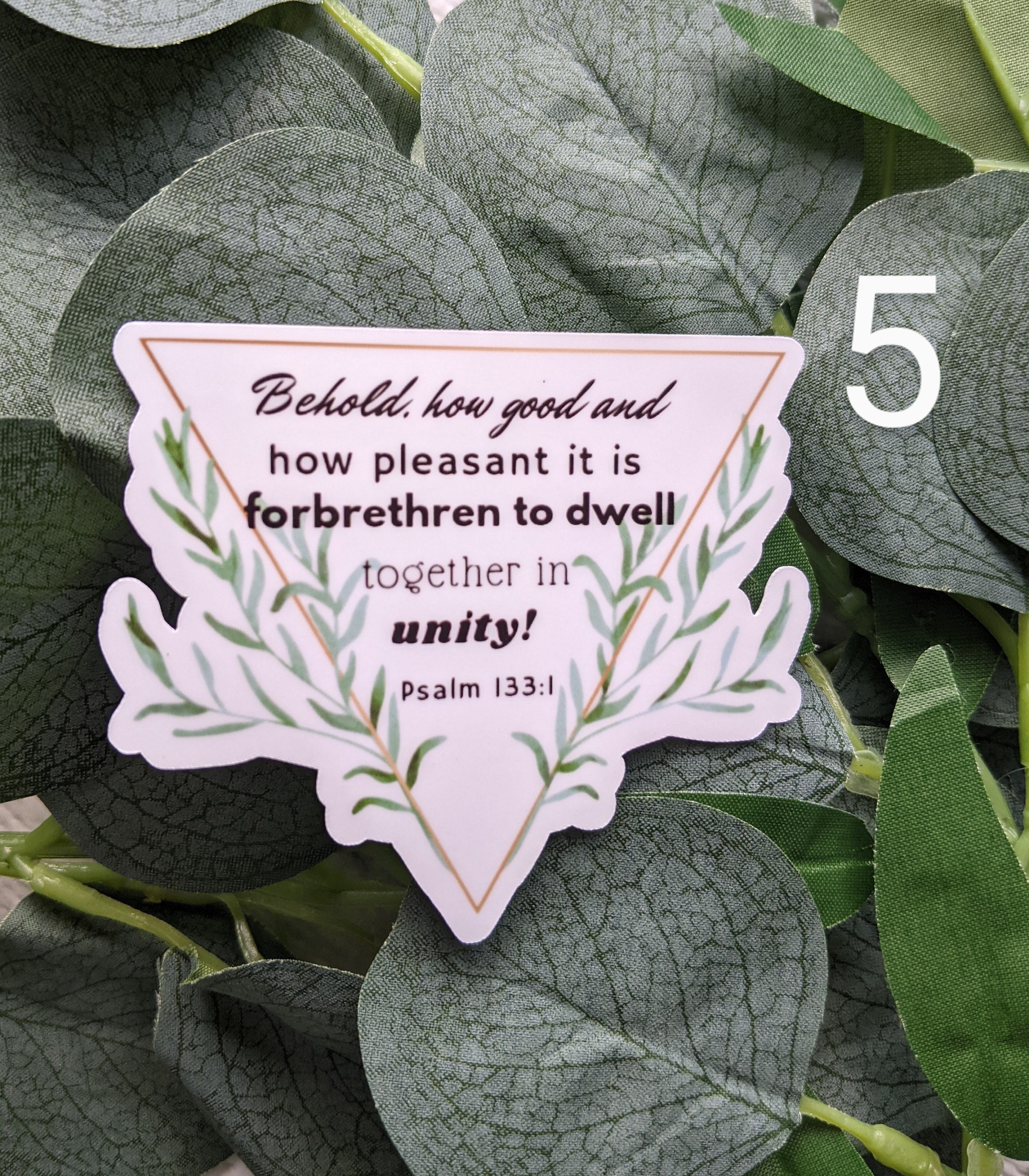 Scripture Vinyl Sticker/ Bible Verse Vinyl Sticker/matte - Etsy