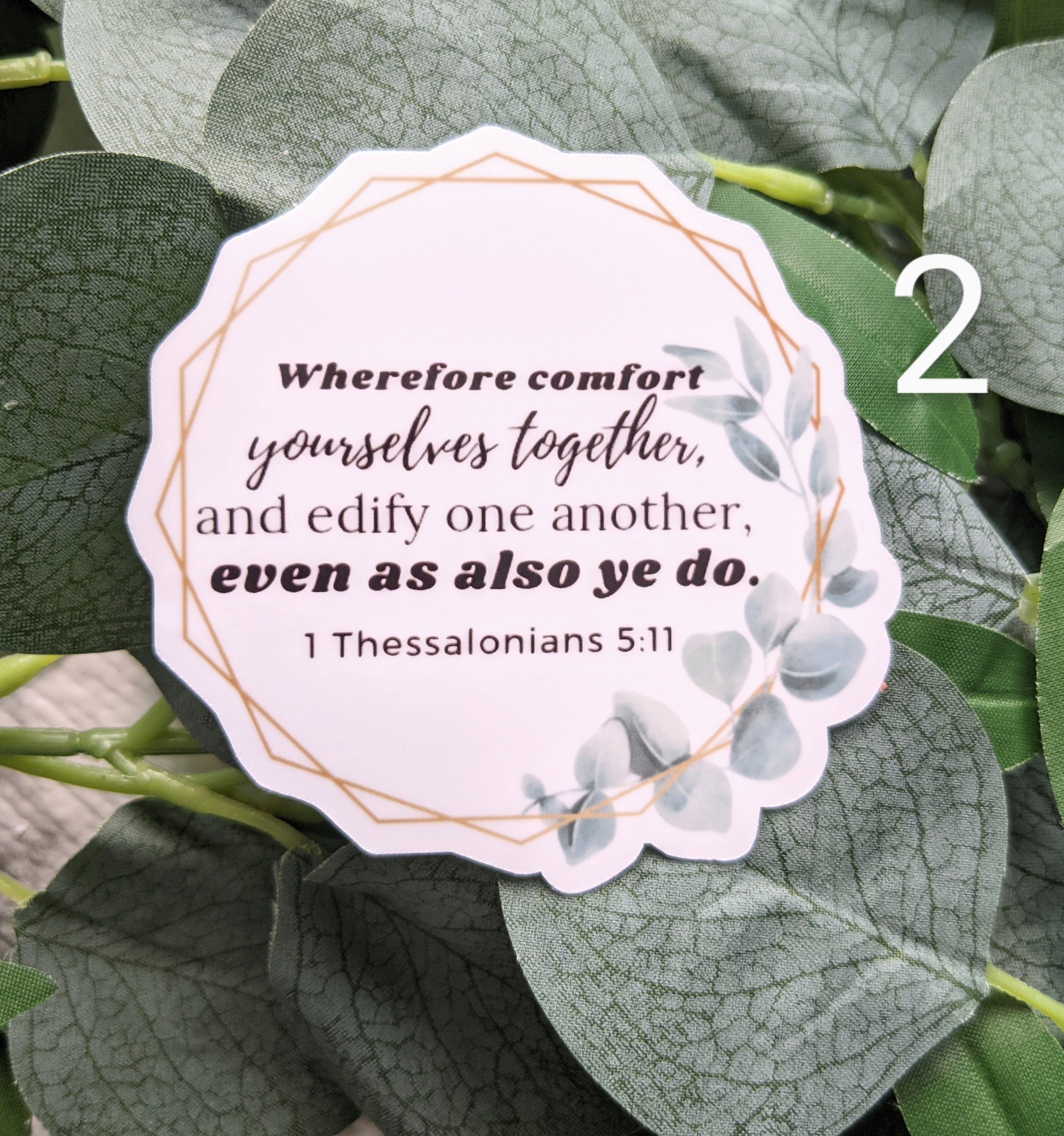 Scripture Vinyl Sticker/ Bible Verse Vinyl Sticker/matte - Etsy