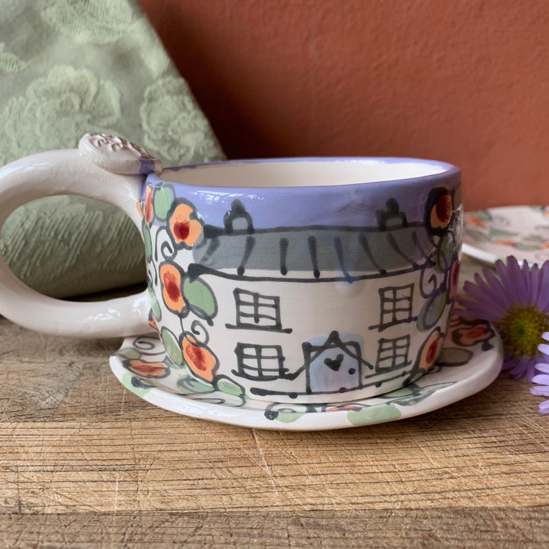 Cottage Tea Cup - Etsy