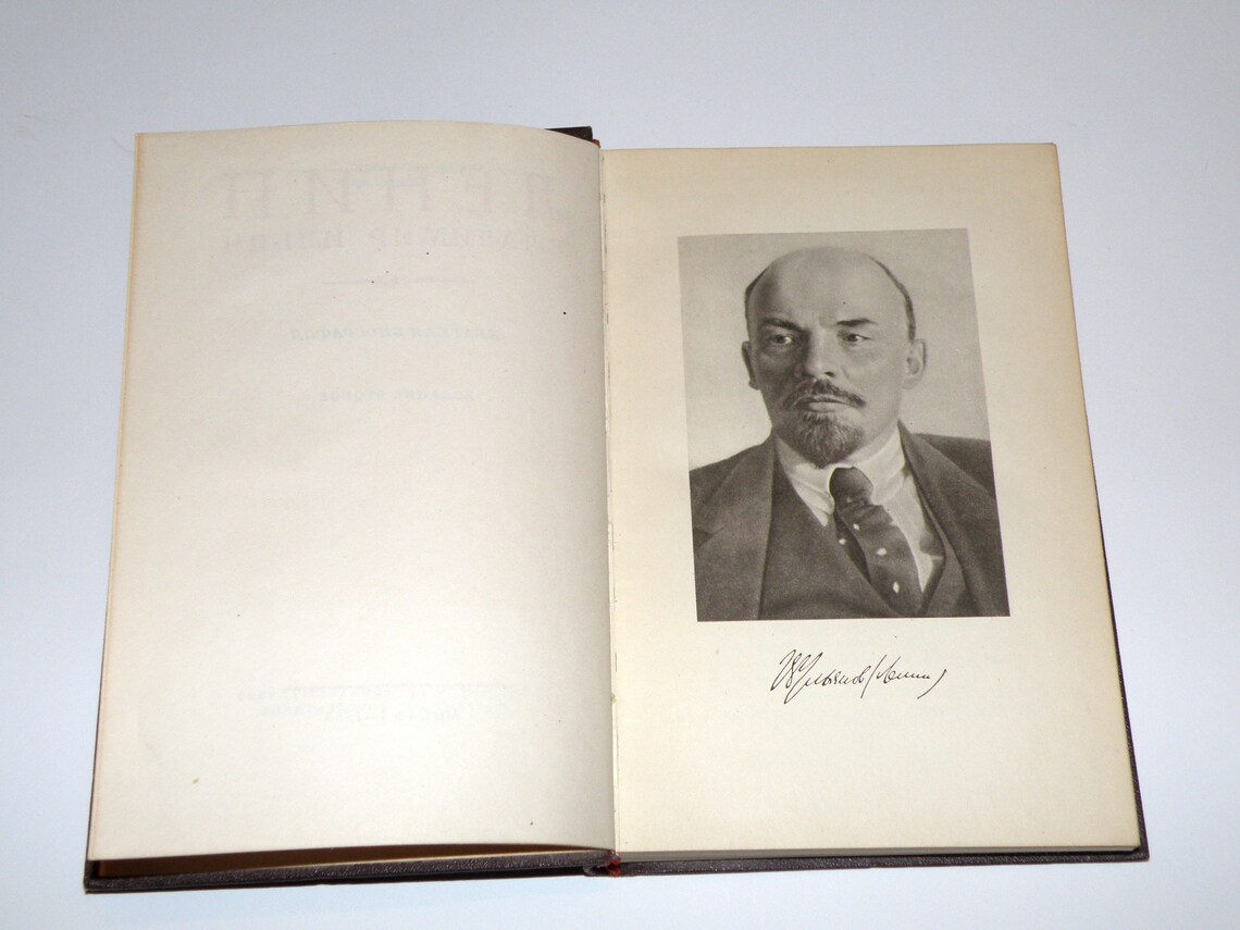 1955 Lenin Biography book Soviet book about Vladimir Lenin | Etsy