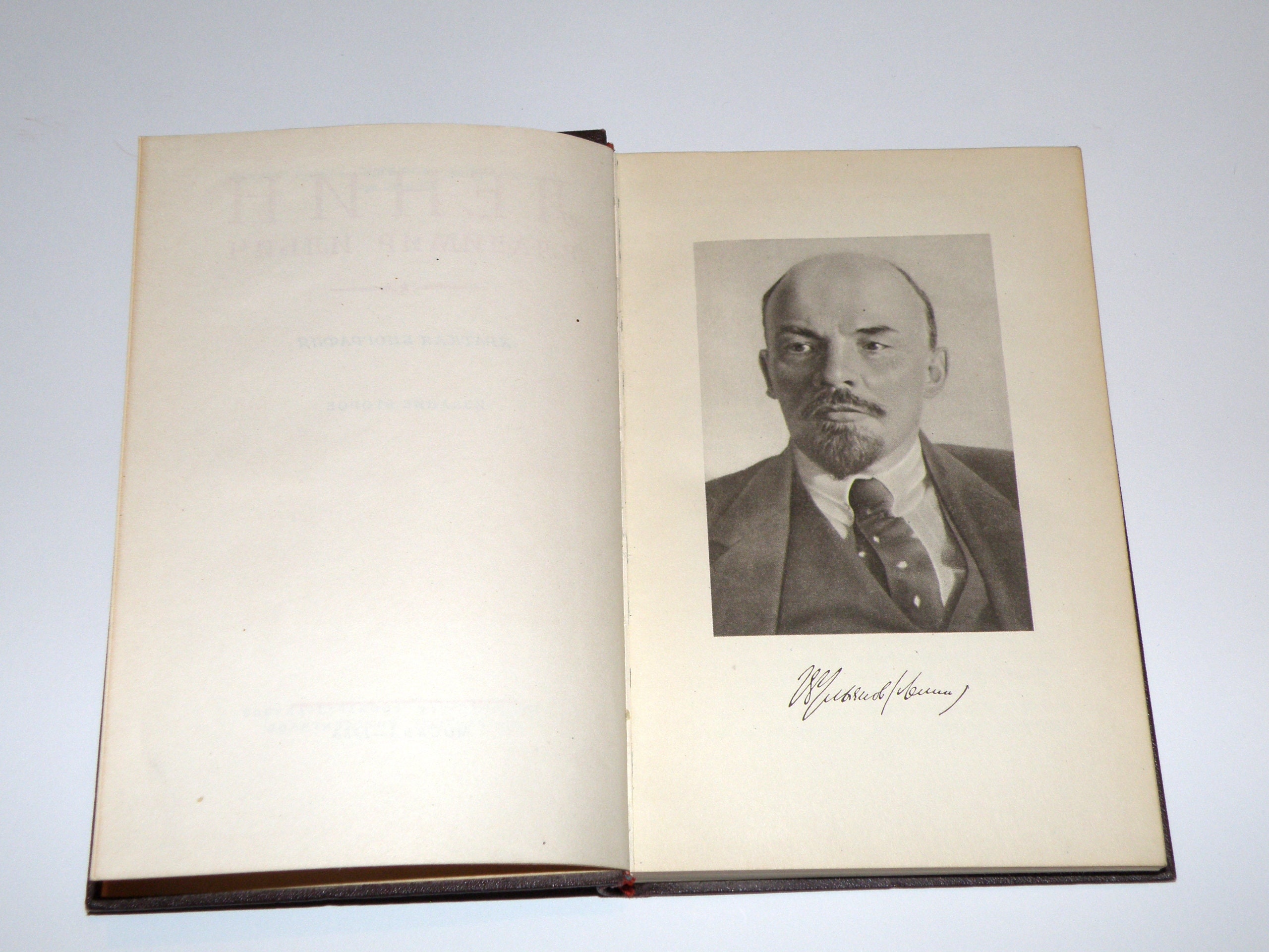 1955 Lenin Biography Book, Soviet Book About Vladimir Lenin, USSR Book ...