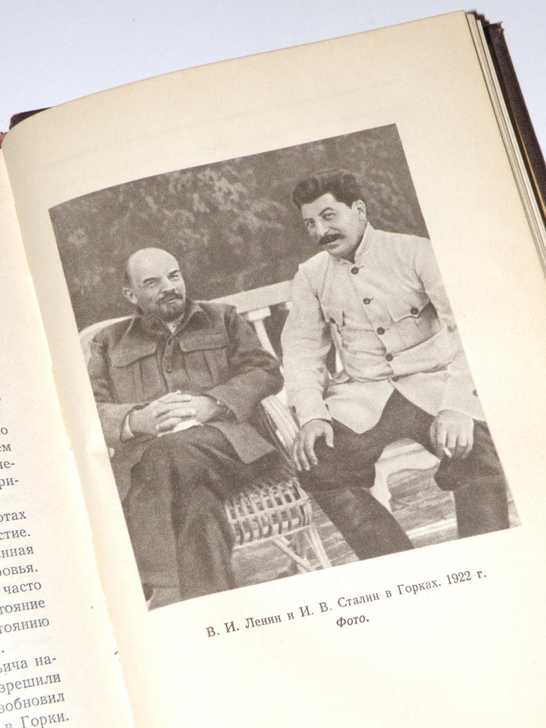 1955 Lenin Biography Book, Soviet Book About Vladimir Lenin, USSR Book ...