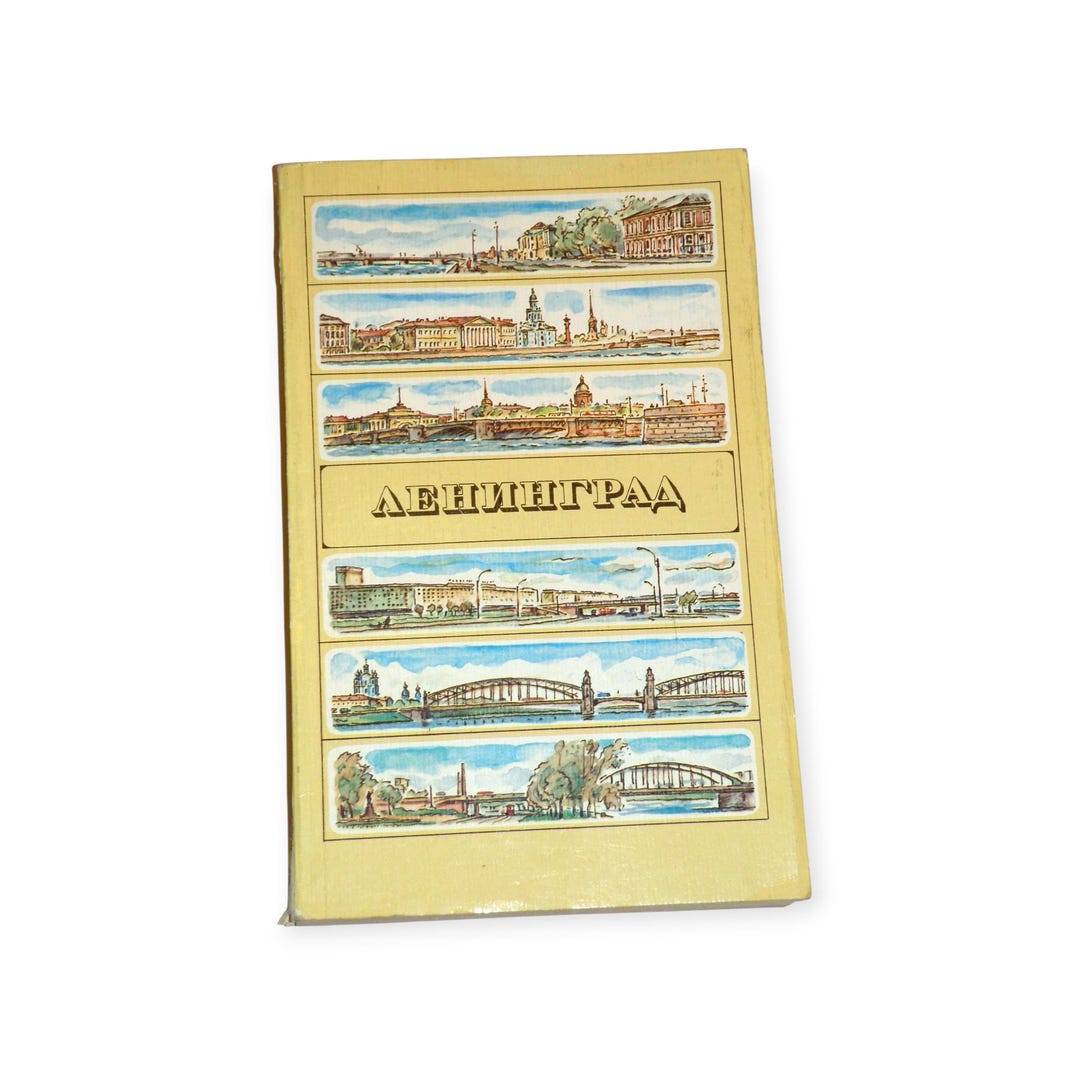 Vintage Guide Book Leningrad, 1986 Soviet Book in Russian About ...