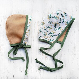 Baby Bonnet Winterberry Holiday Christmas Baby Hat Bonnet Red or Green ...