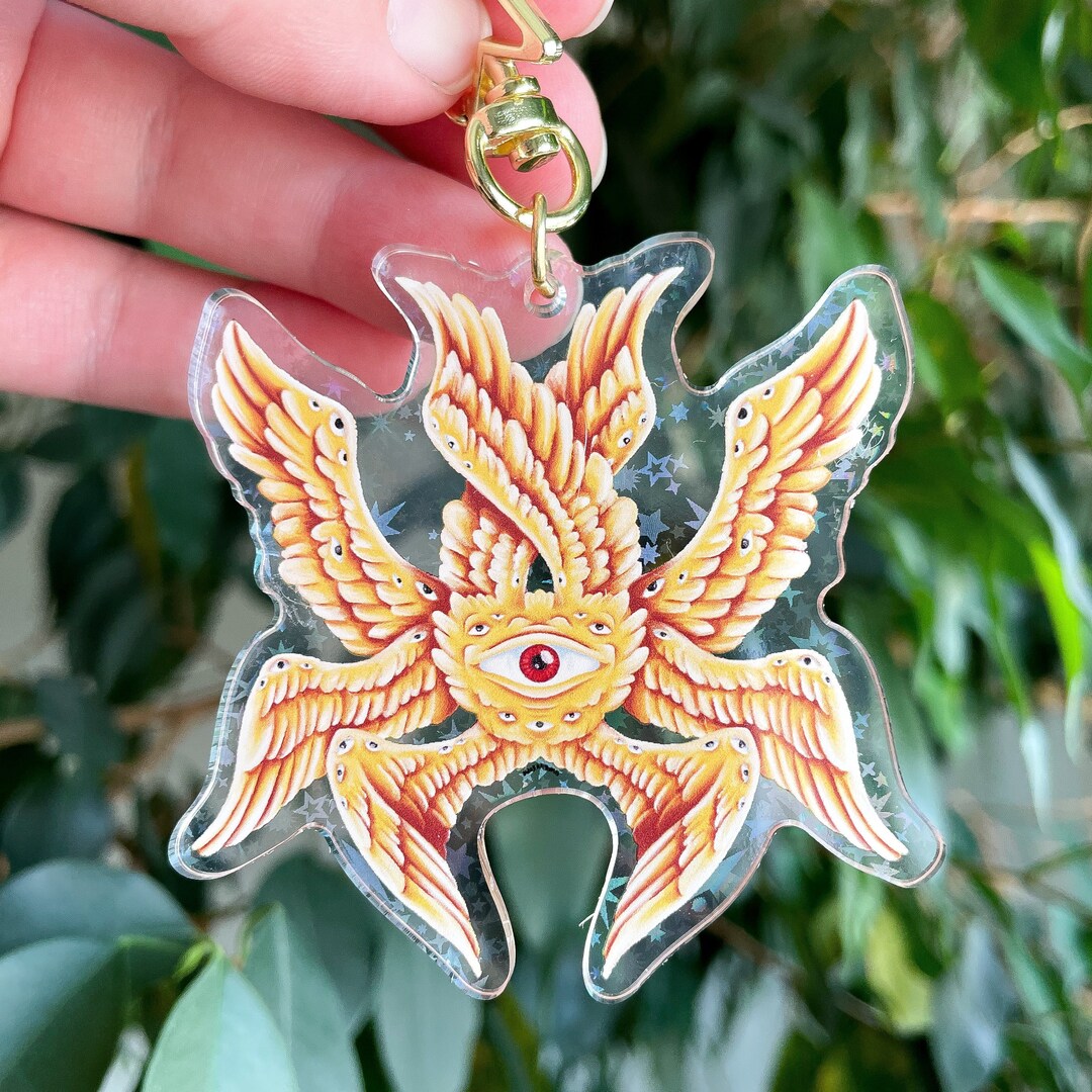 Seraphim Holographic Acrylic Charm | Biblically Accurate Angel | Gothic ...