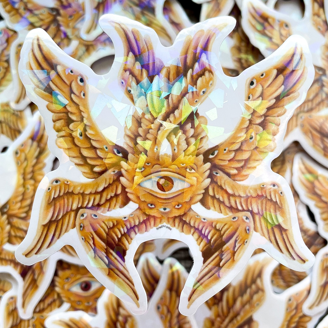 Seraphim Vinyl Sticker Waterproof Holographic Biblically Accurate Angel ...