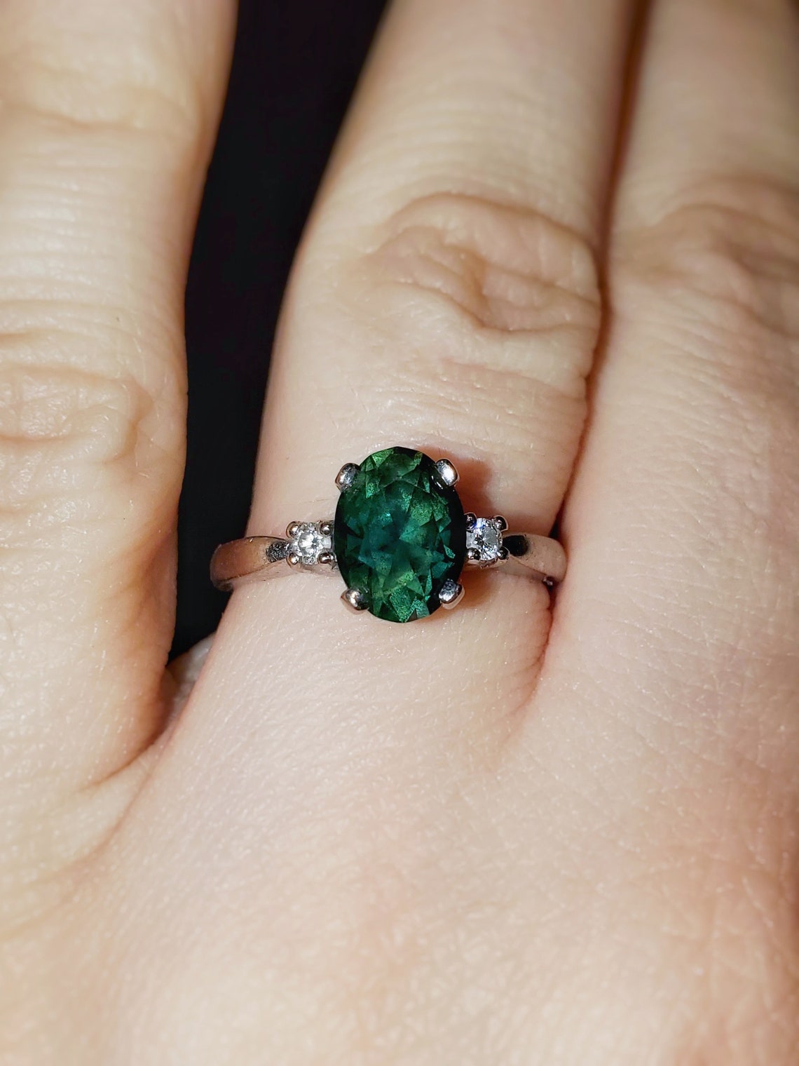 Portrait of Engagement Ring Valentines Day Present Custom - Etsy