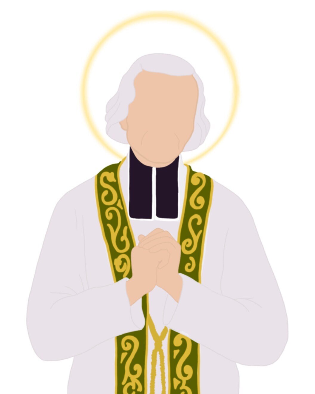 St. John Vianney 8x10 DIGITAL DOWNLOAD - Etsy