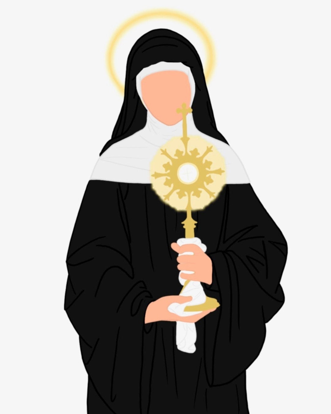 St. Clare of Assisi 8x10 DIGITAL DOWNLOAD - Etsy