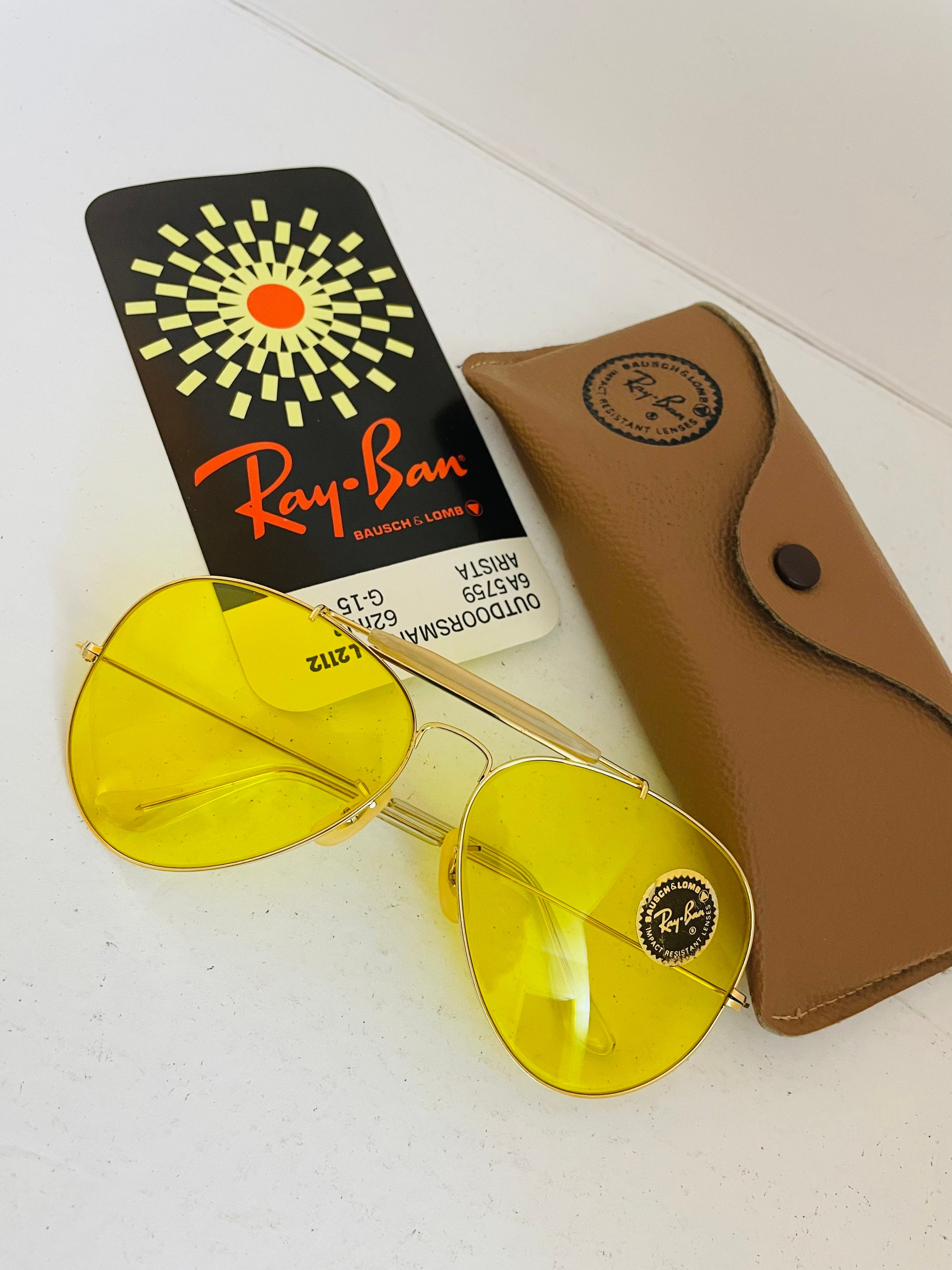 Ray Ban Glasses Yellow