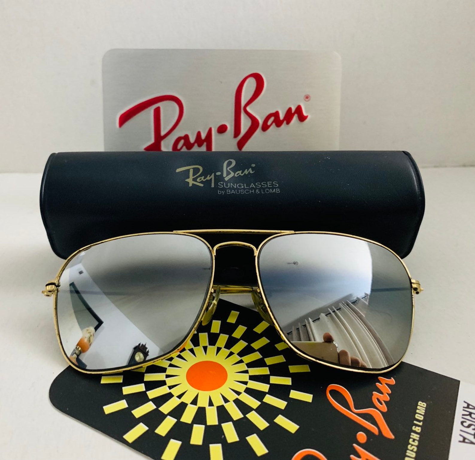 Vintage Caravan Ray Ban Double Gradient Mirrored DGM Gray BL Bausch ...