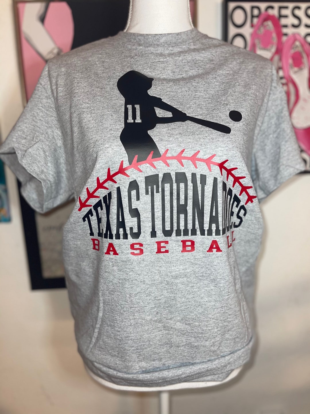 Baseball Spirit Shirt Personalized With Mascot and Number Baseball Mom ...