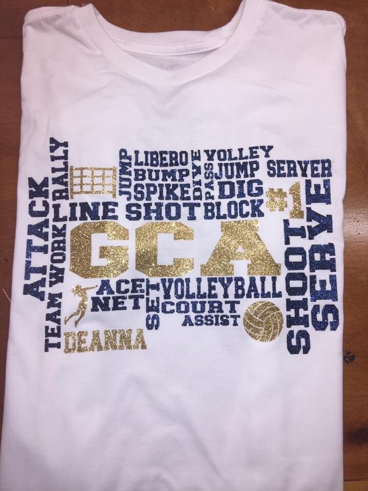 Personalized Volleyball Spirit Shirts Customized With Your | Etsy