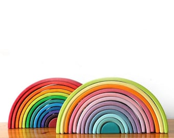 Wooden Rainbow Stacker | Etsy
