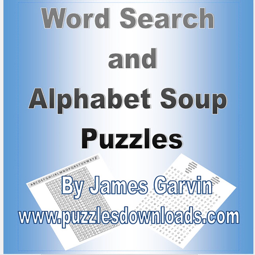 Word Search and Alphabet Soup Puzzles - Etsy