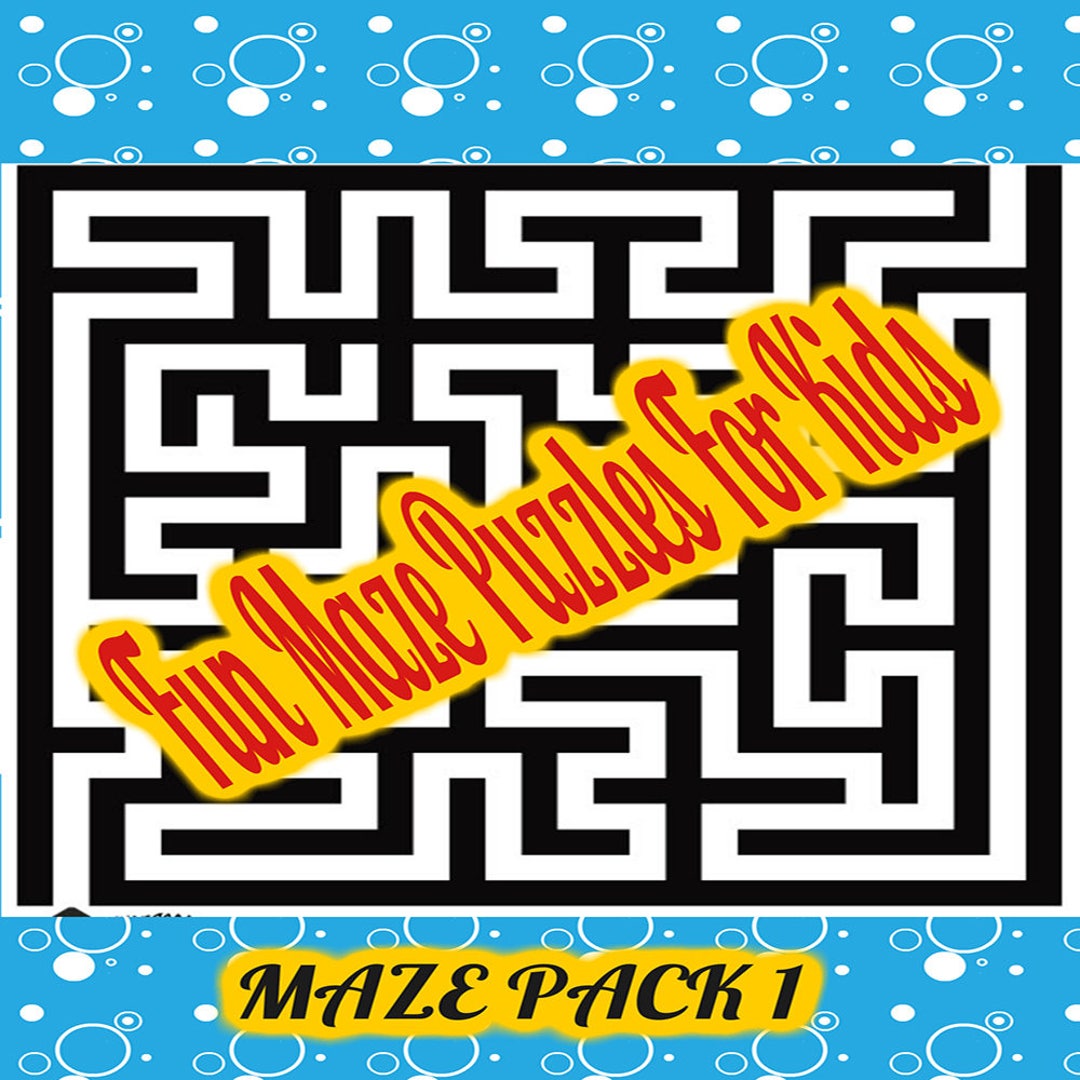 Fun Maze Puzzles for Kids - Etsy