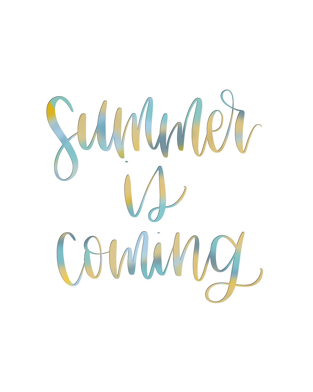 Summer Printable, Summer Quote Printable, Summer Wall Art, Beach Decor ...