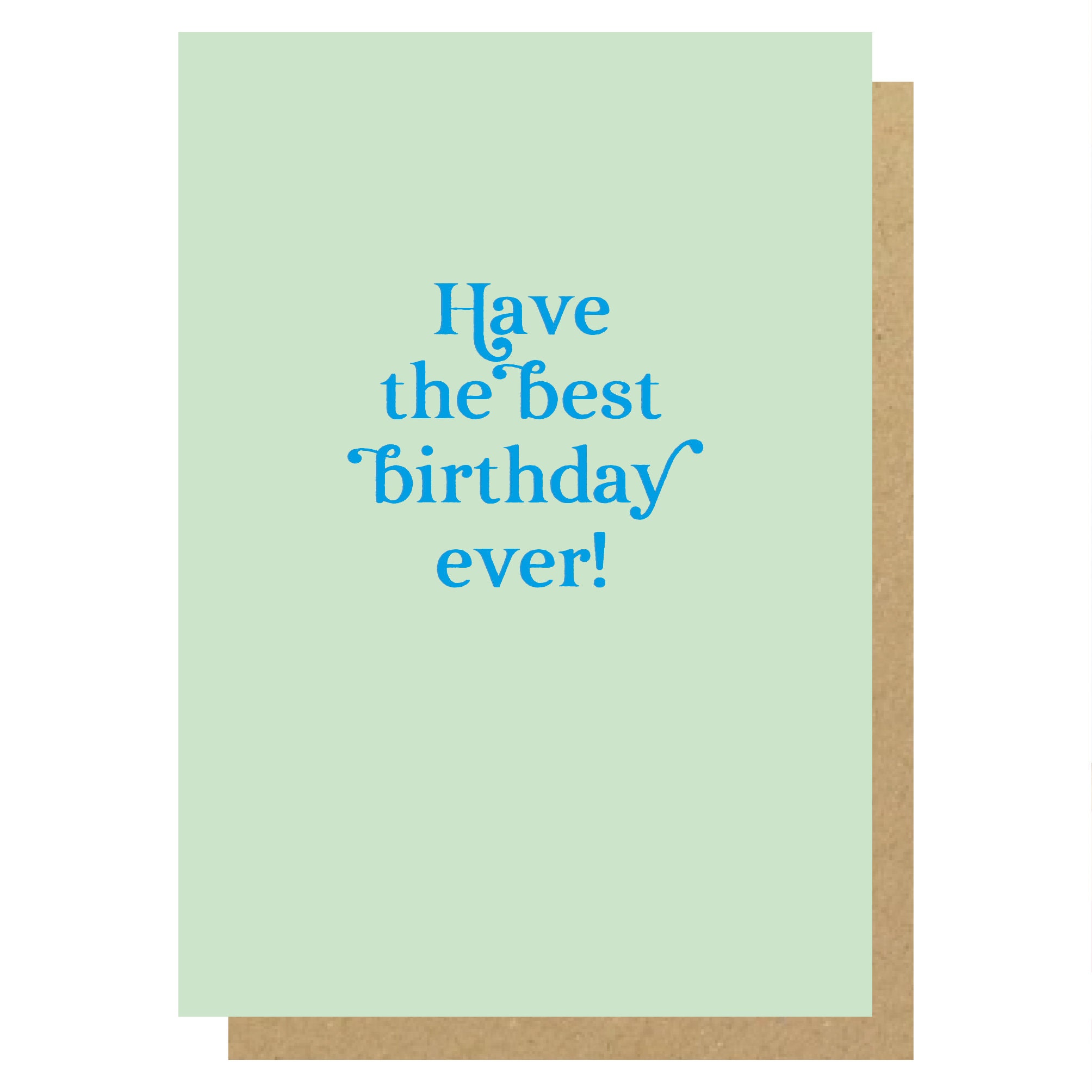Have the Best Birthday Ever Card Gold Hot Foil - Etsy