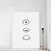 Eyes Poster, Black and White Poster, Chic and Fun, Printable Wall Art ...