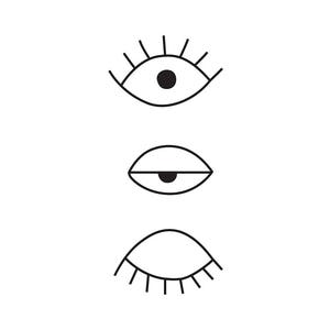 Eyes Poster, Black and White Poster, Chic and Fun, Printable Wall Art ...