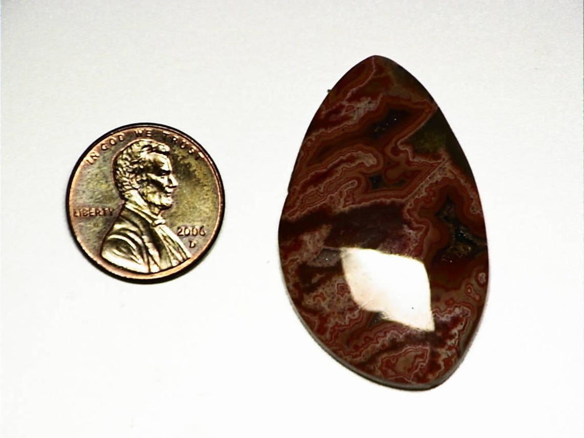 Dryhead Agate Cabochon, Dryhead Agate Cab, Dryhead Cabochon, Striped ...