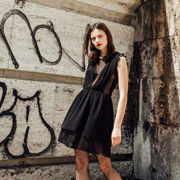 See Through Little Black Dresses - Etsy