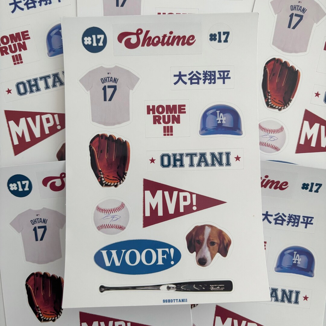 Shohei Ohtani Deco Sticker Sheet - Etsy
