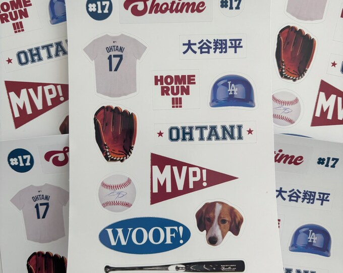 Shohei Ohtani Deco Sticker Sheet - Etsy