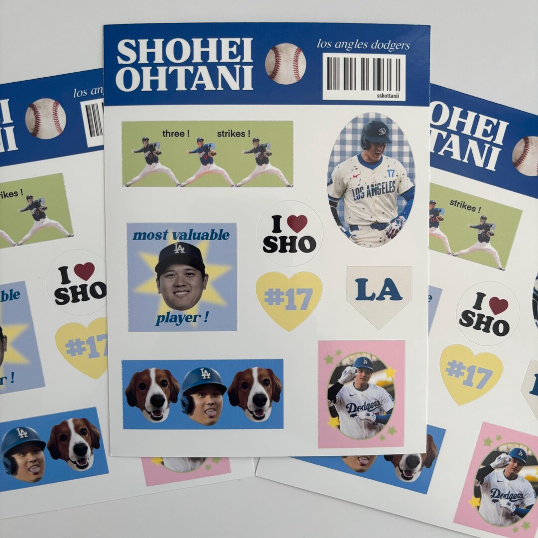 Shohei Ohtani Sticker Sheet - Etsy