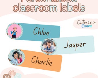 Aboriginal Classroom Labels Burn off Collection Canva Template ...