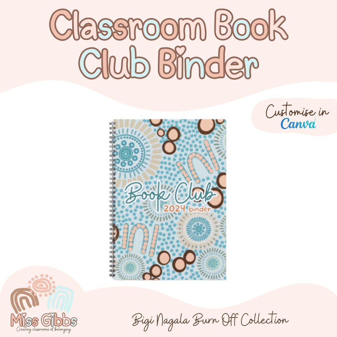 Classroom Book Club Binder | Burn off Collection | Canva Template ...