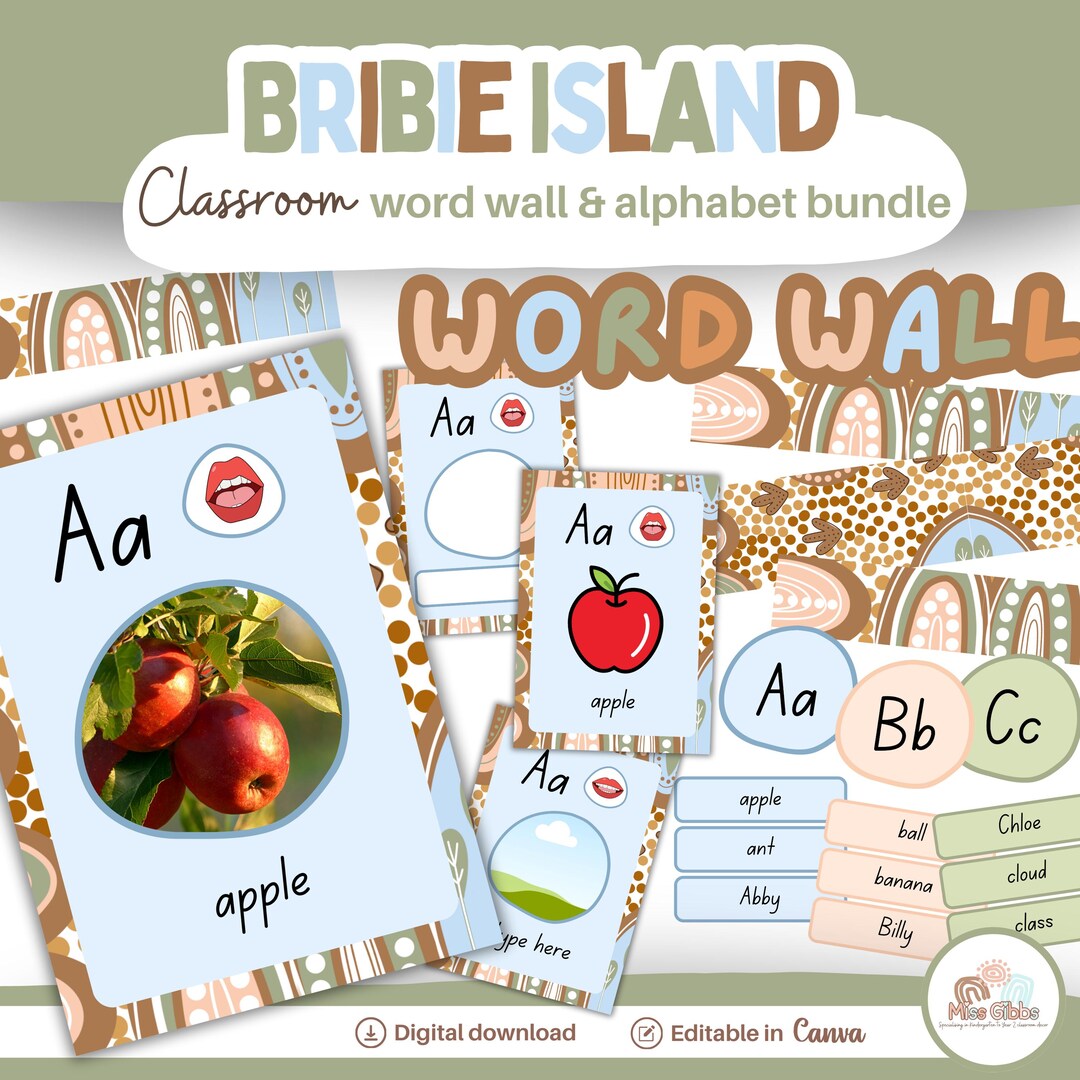 Phonics Posters & Word Wall Bundle Modern Classroom Decor Bundle ...