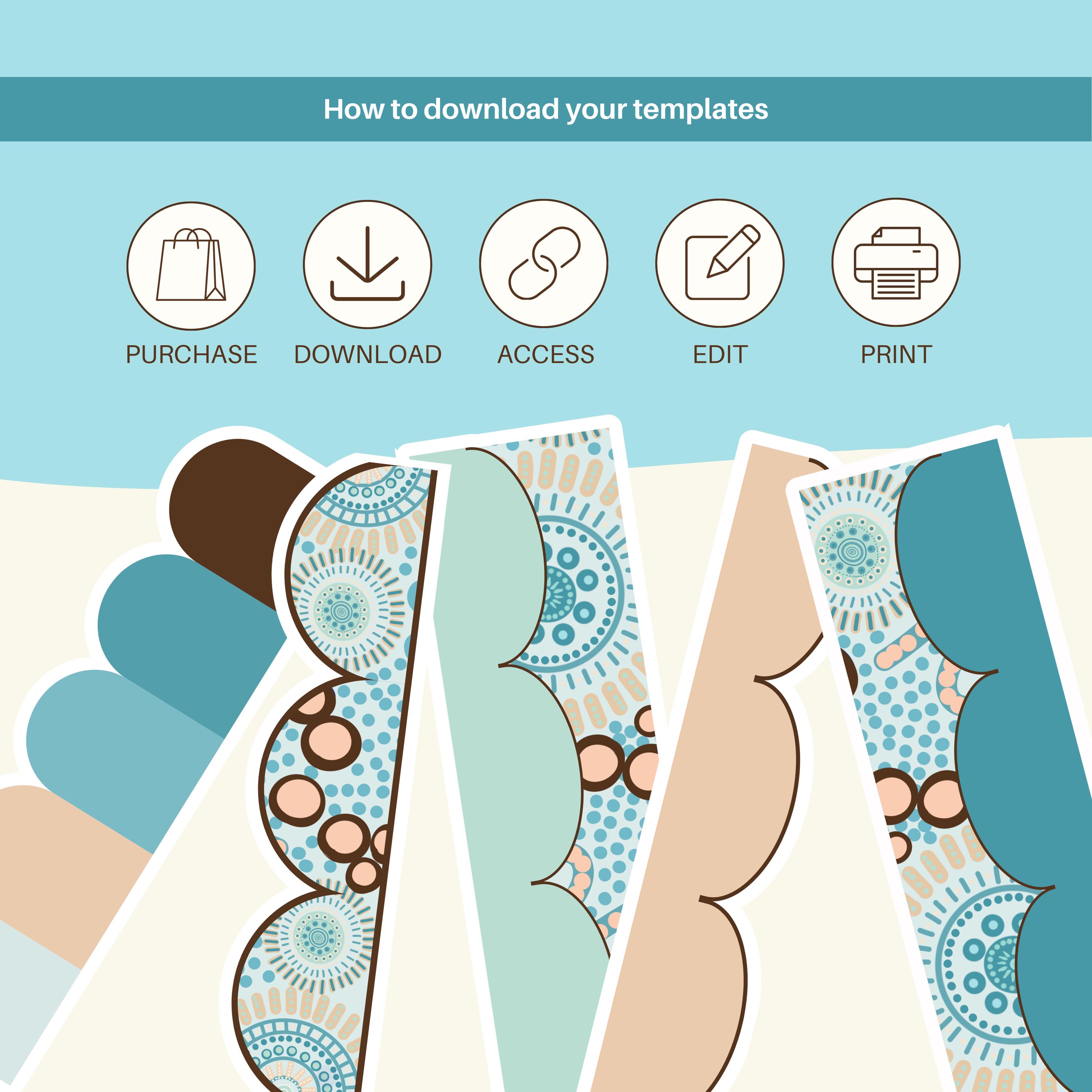 Aboriginal Bulletin Board Borders Bundle Modern Classroom Decor NAIDOC ...