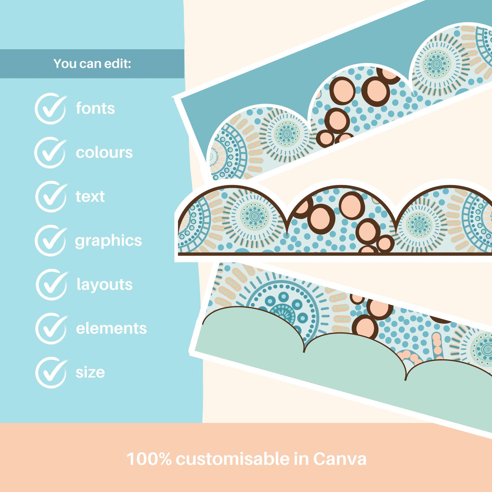 Aboriginal Bulletin Board Borders Bundle Modern Classroom Decor NAIDOC ...