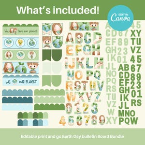 Modern Classroom Decor Bundle for Earth Day Classroom Decor Bulletin ...