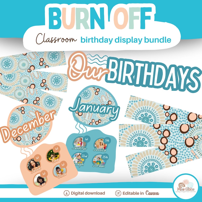 Aboriginal Birthday Chart - Etsy Australia