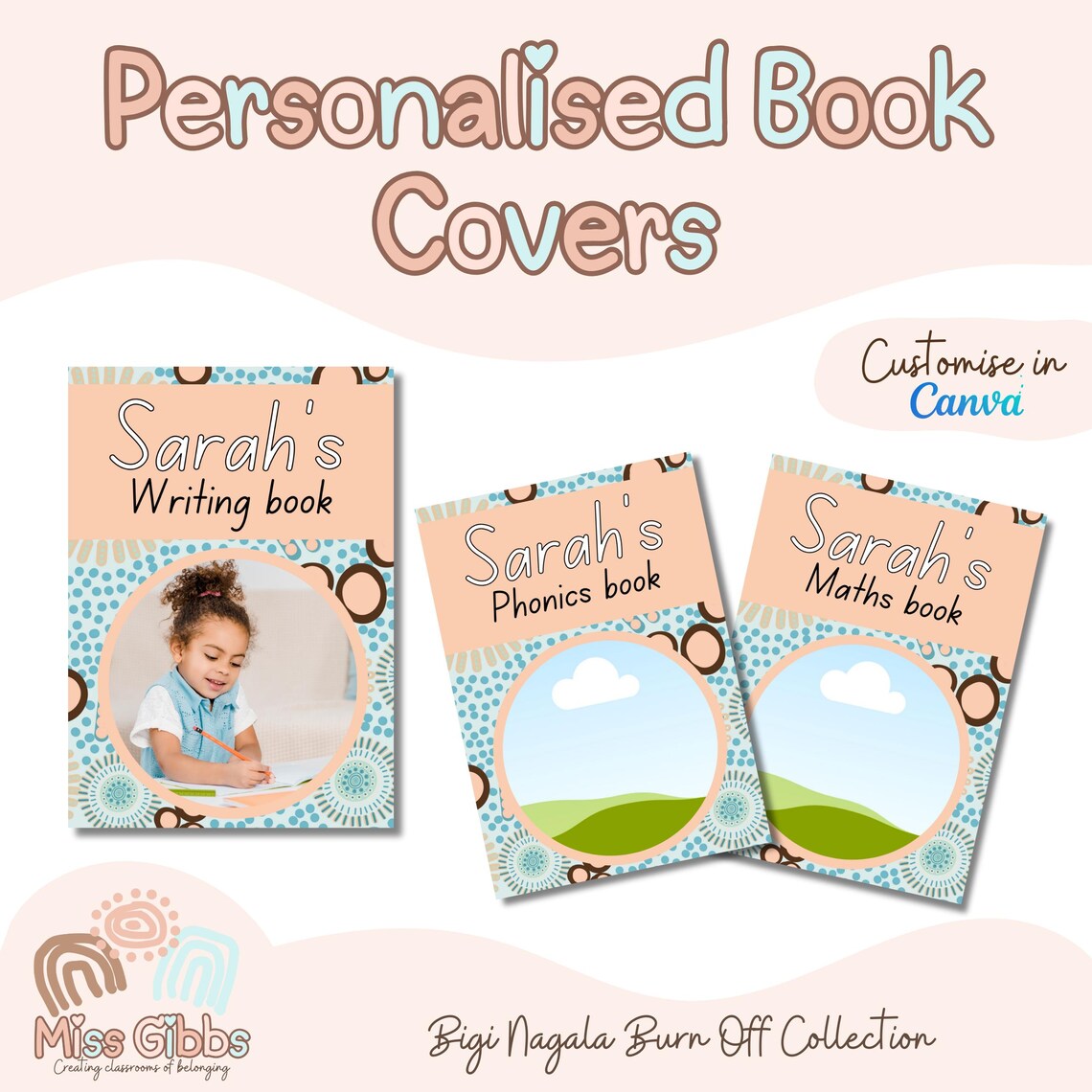 Aboriginal Classroom Book Covers | Canva Template | Aboriginal ...