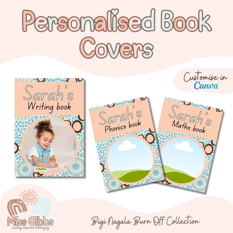 Aboriginal Classroom Book Covers | Canva Template | Aboriginal ...