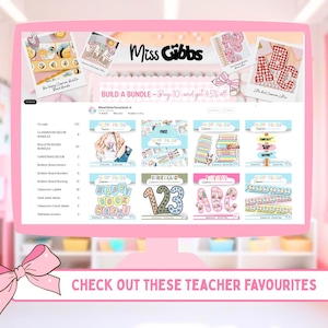 Pastel Classroom Decor Bundle Calendar Clock Labels and Visual ...