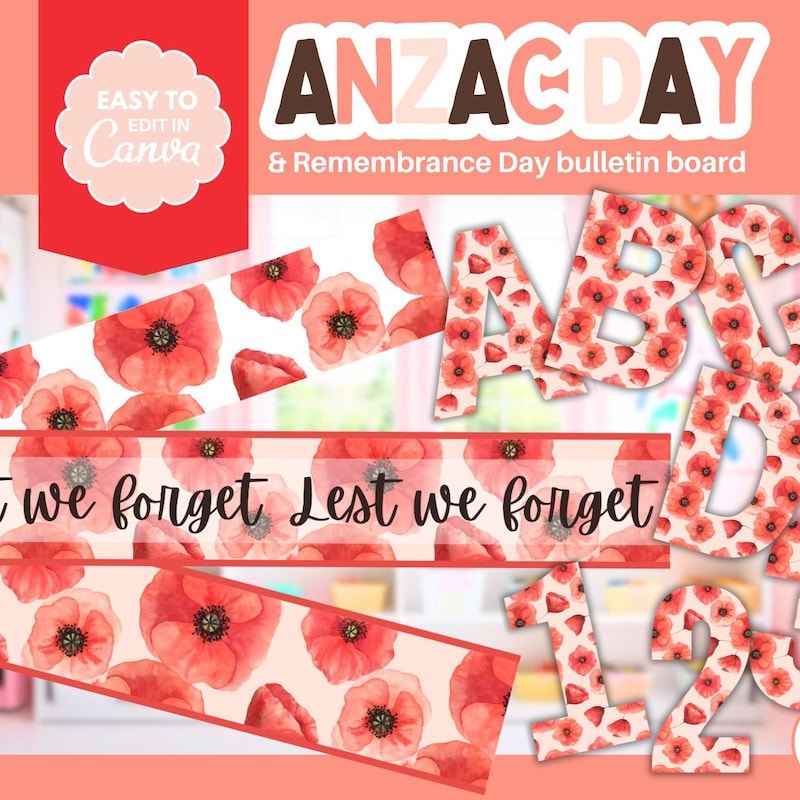 Rememberance Day 2025 Printable Posters - Etsy Canada