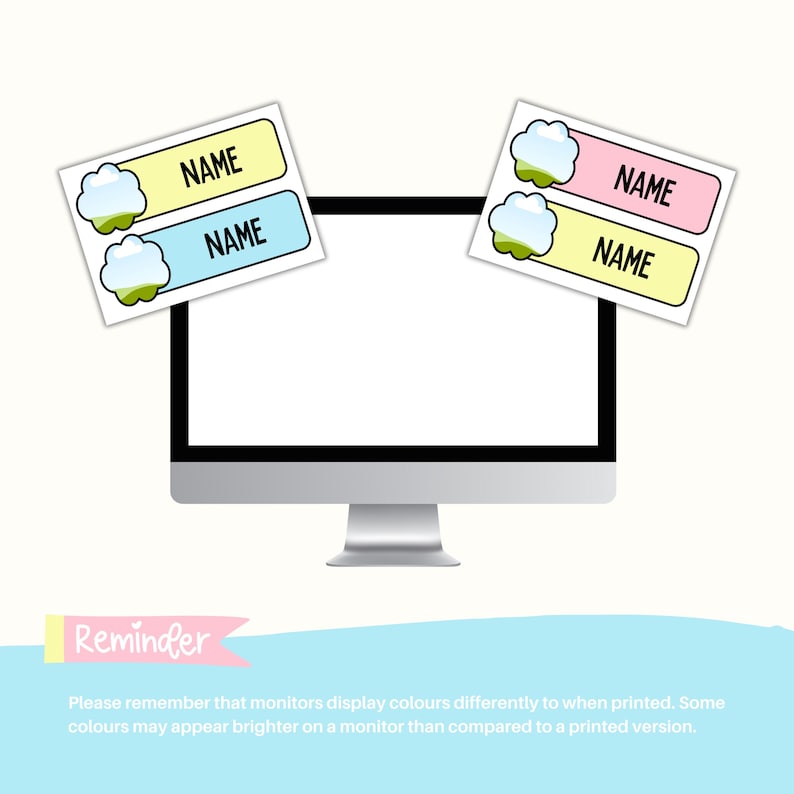 Pastel Classroom Labels Student Name Labels for the Classroom ...