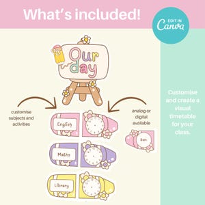 Pastel Classroom Decor Bundle Calendar Clock Labels and Visual ...
