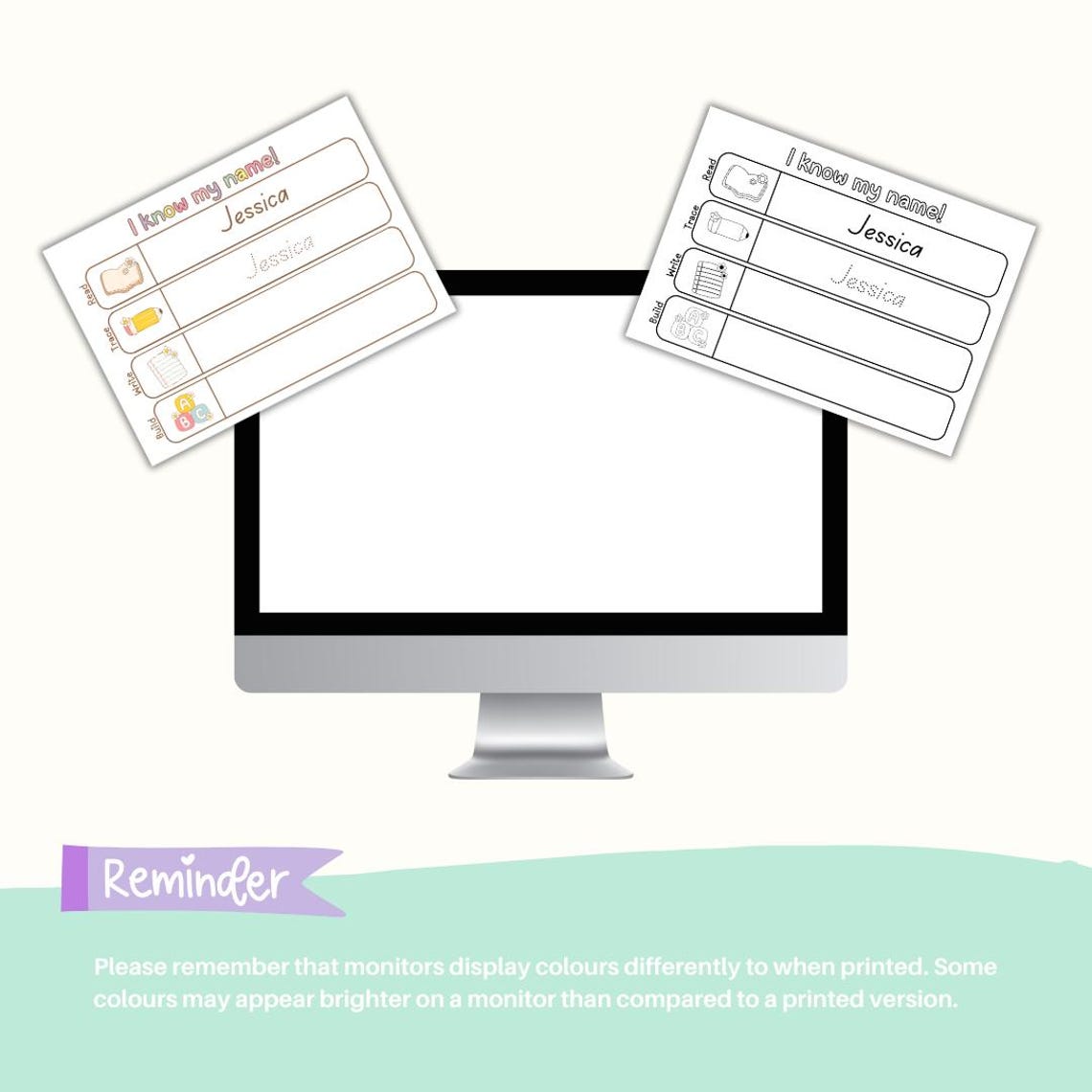 Editable Name Tracing School Readiness Activity Worksheet for Preschool ...