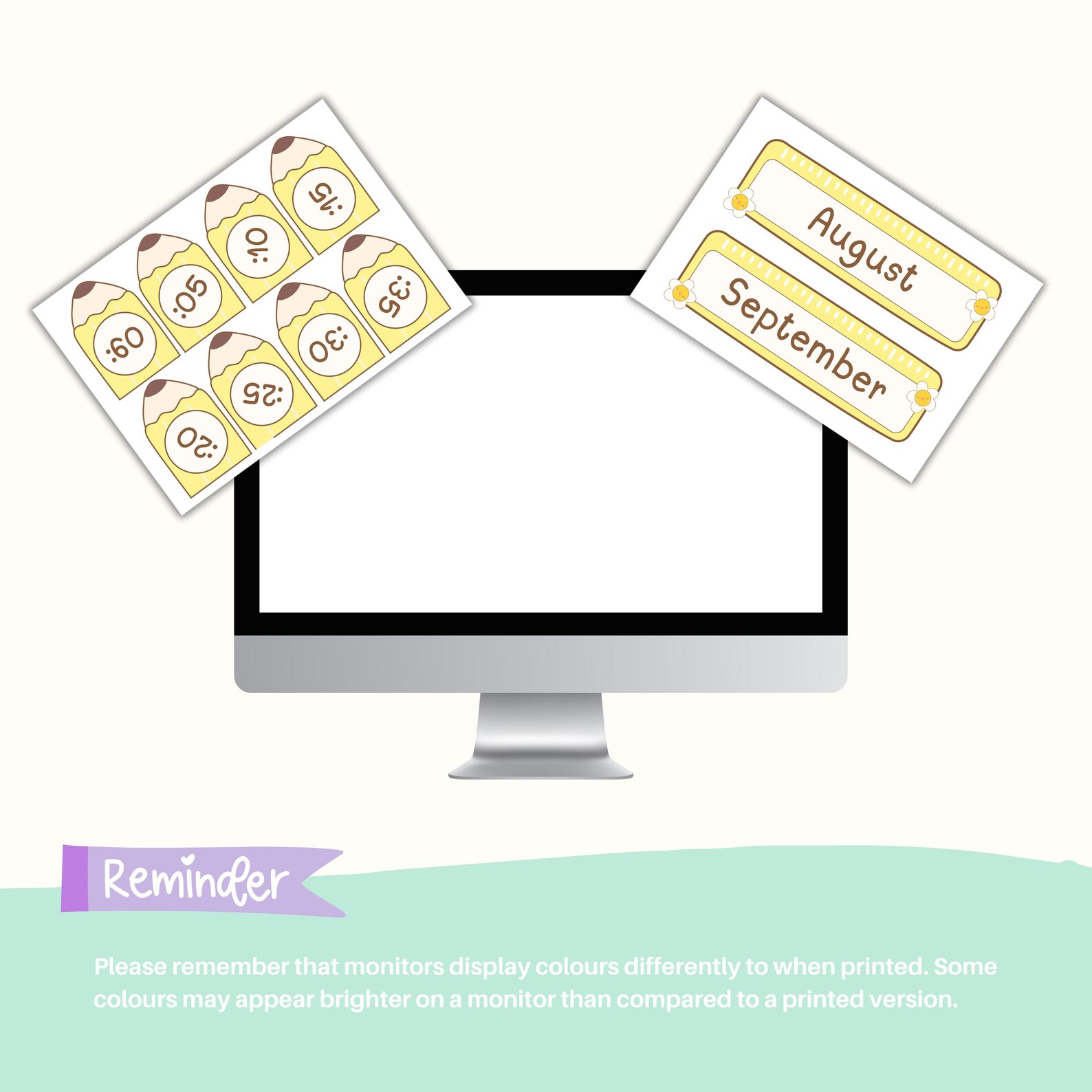 Pastel Classroom Decor Bundle Classroom Calendar, Clock Labels and ...