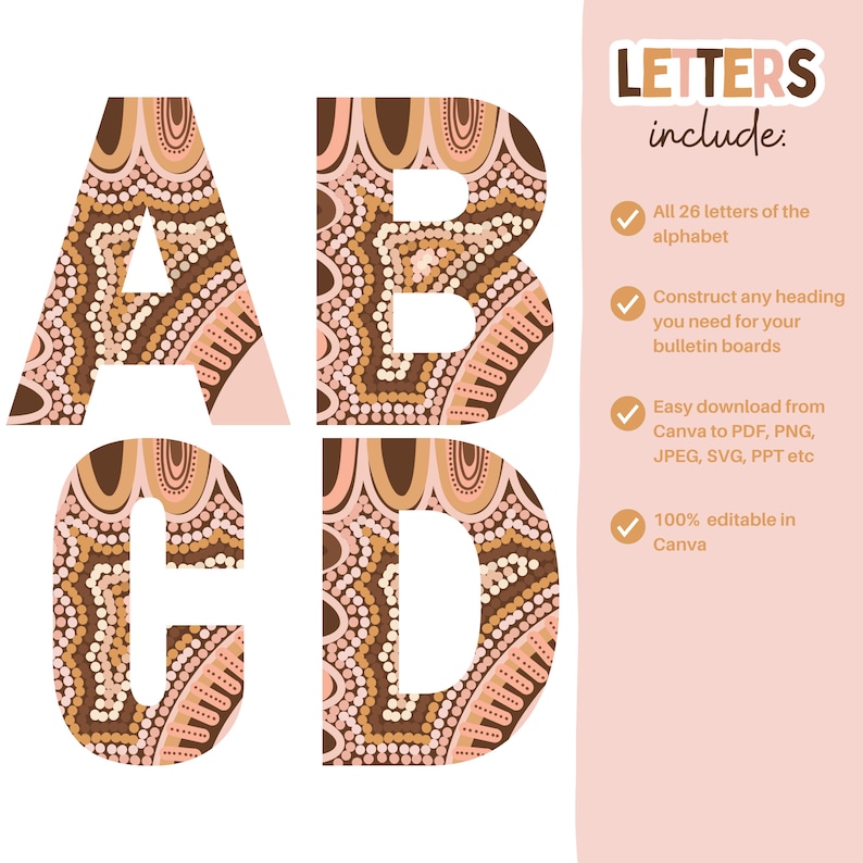 Modern Classroom Decor Bundle Bulletin Board Kit Bundle Aboriginal ...