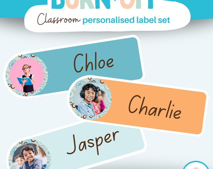 Aboriginal Classroom Labels | Burn off Collection | Canva Template ...